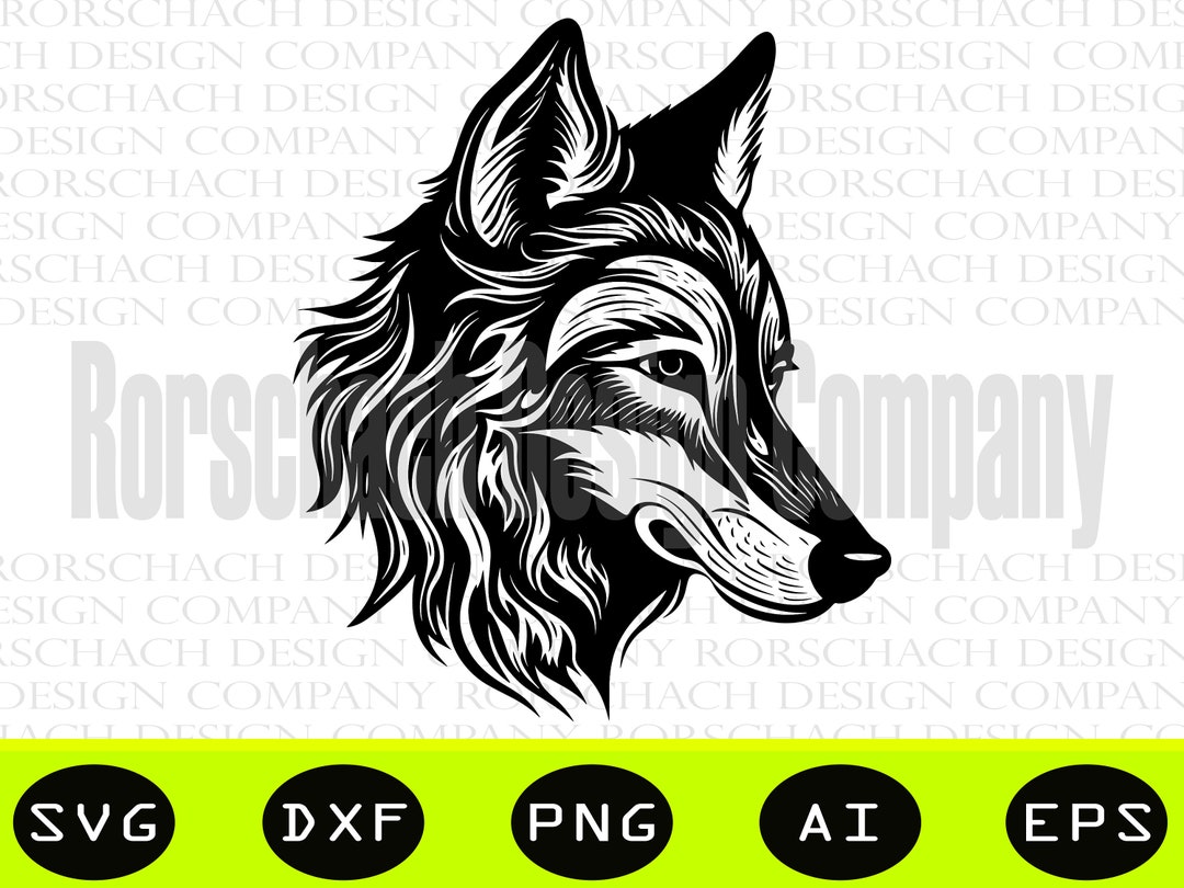 Loup Svg, Clipart loup, chien sauvage Svg, Svg chien, loup svg, vecteur ...