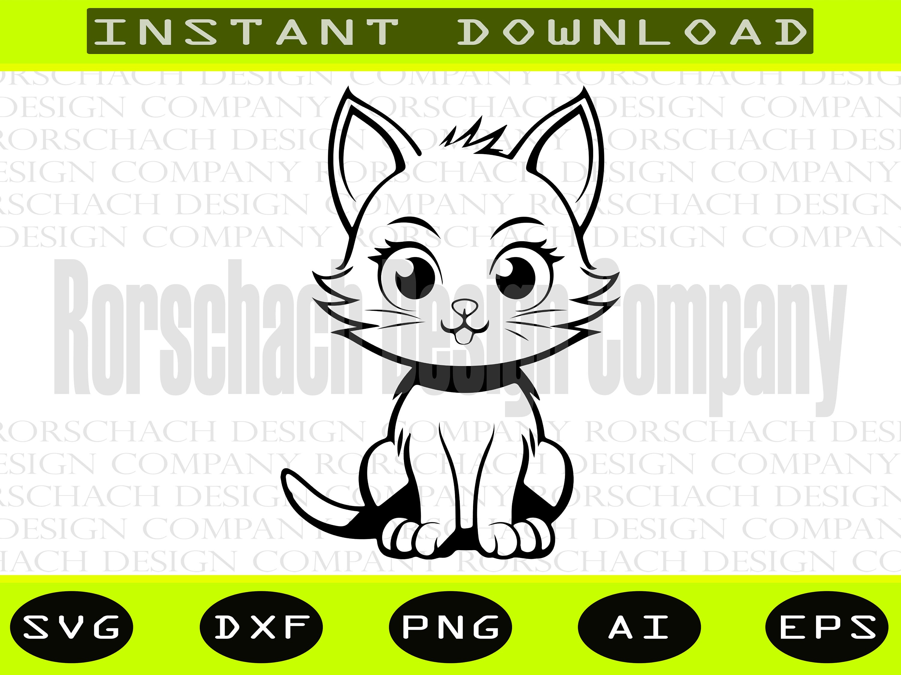 Cute Kitten Svg, Cute Kitten Clipart, Kitten Svg, Cat Svg, House Cat ...
