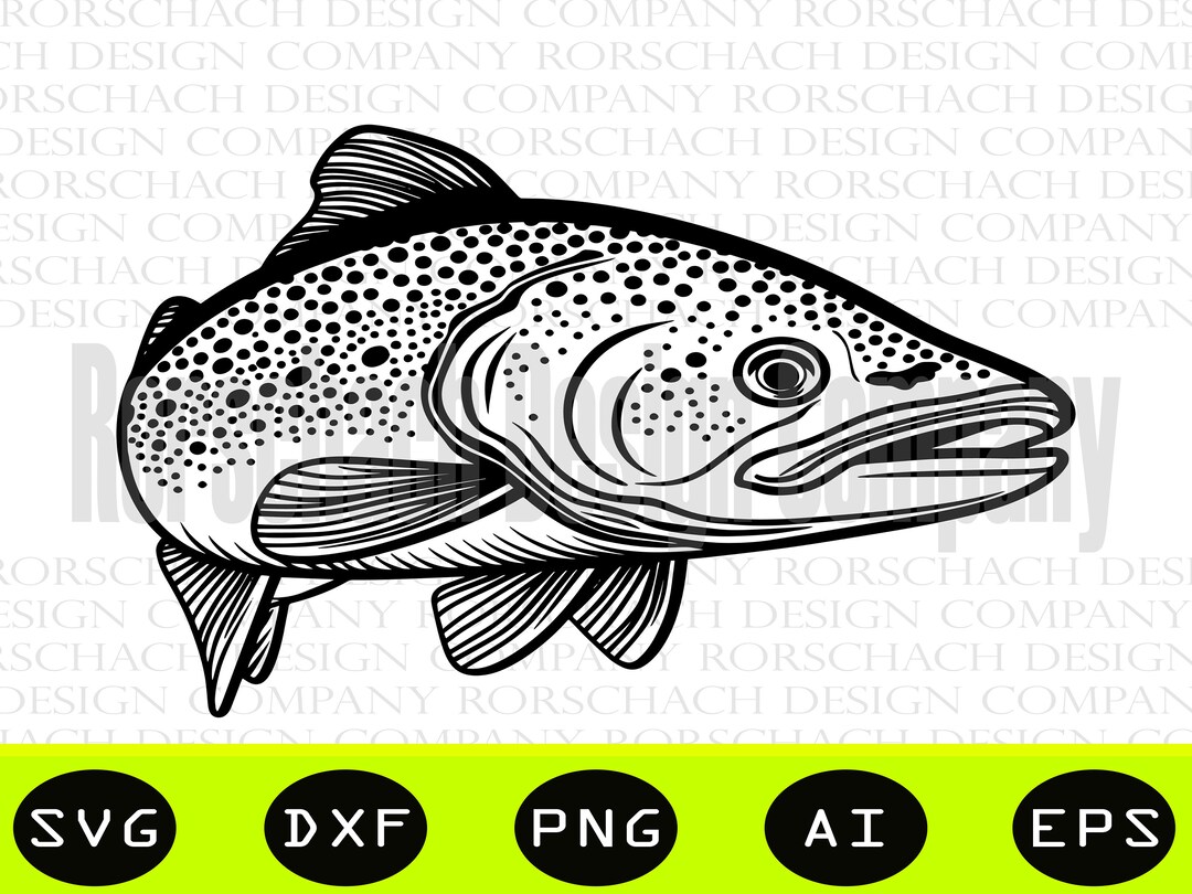 Trout Svg, Trout Clipart, Trout Svg, Fish Svg, Food Svg, Trout Vector ...