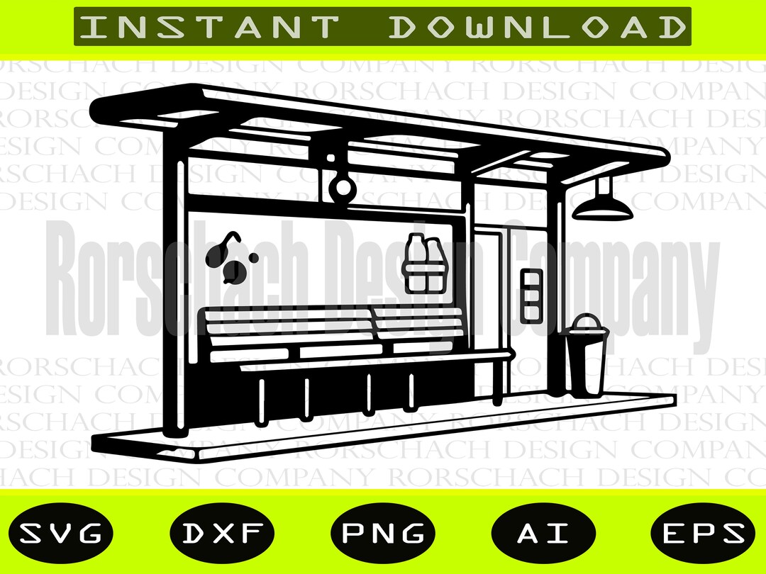 Bus Stop Svg Bus Stop Clipart Bus Svg City Svg - Etsy Canada