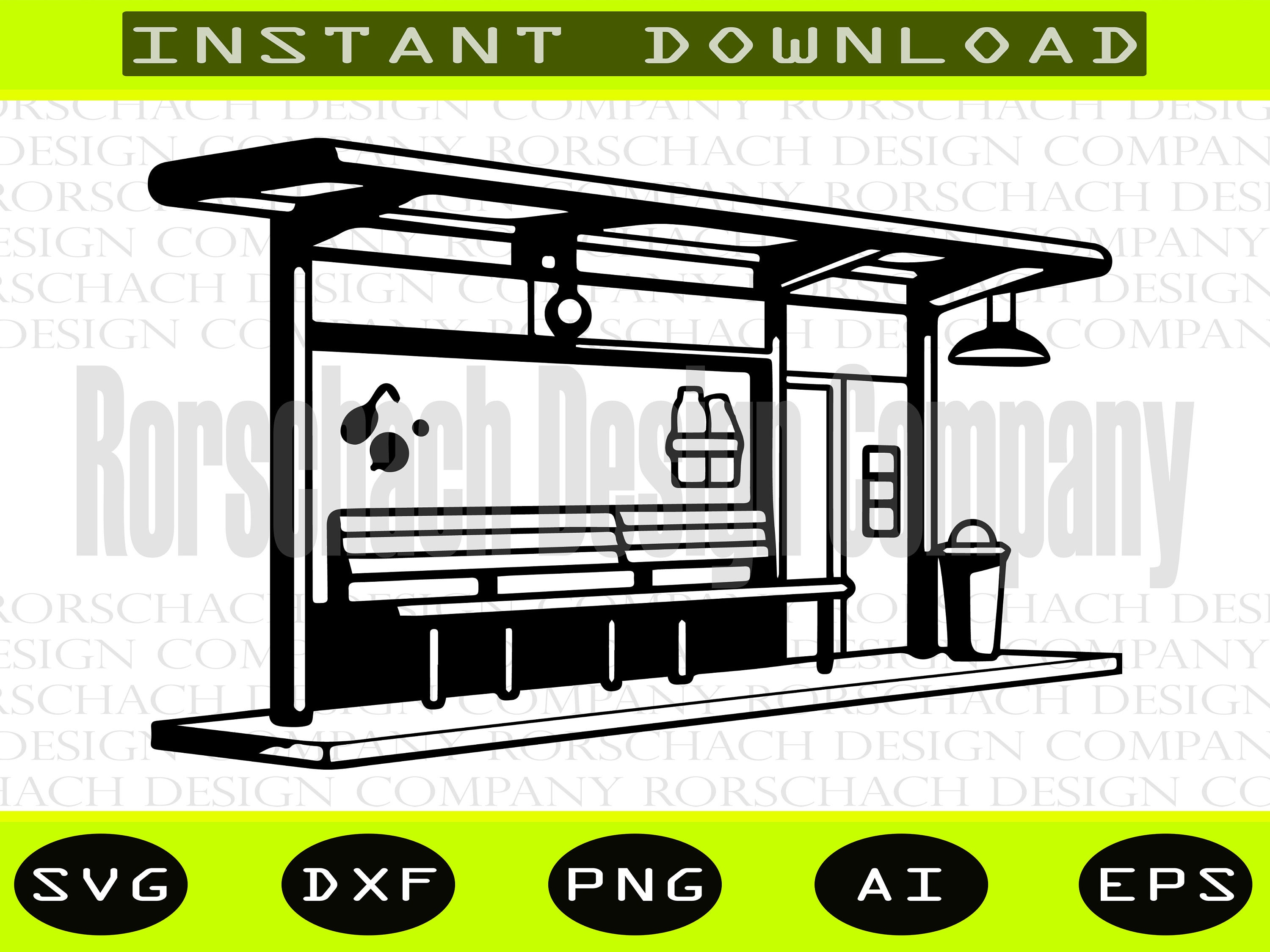 Bus Stop Svg Bus Stop Clipart Bus Svg City Svg - Etsy Canada