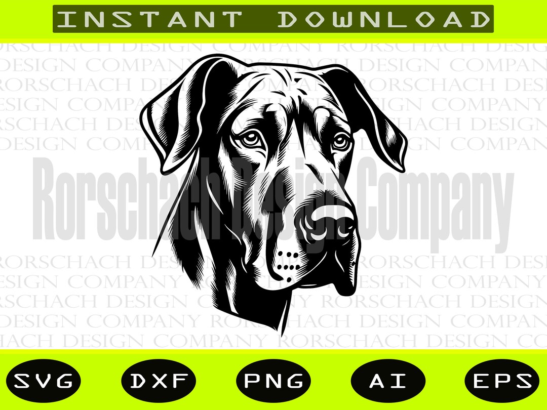 Great Dane Svg, Great Dane Clipart, Dog Svg, Big Dog Svg, great dane ...