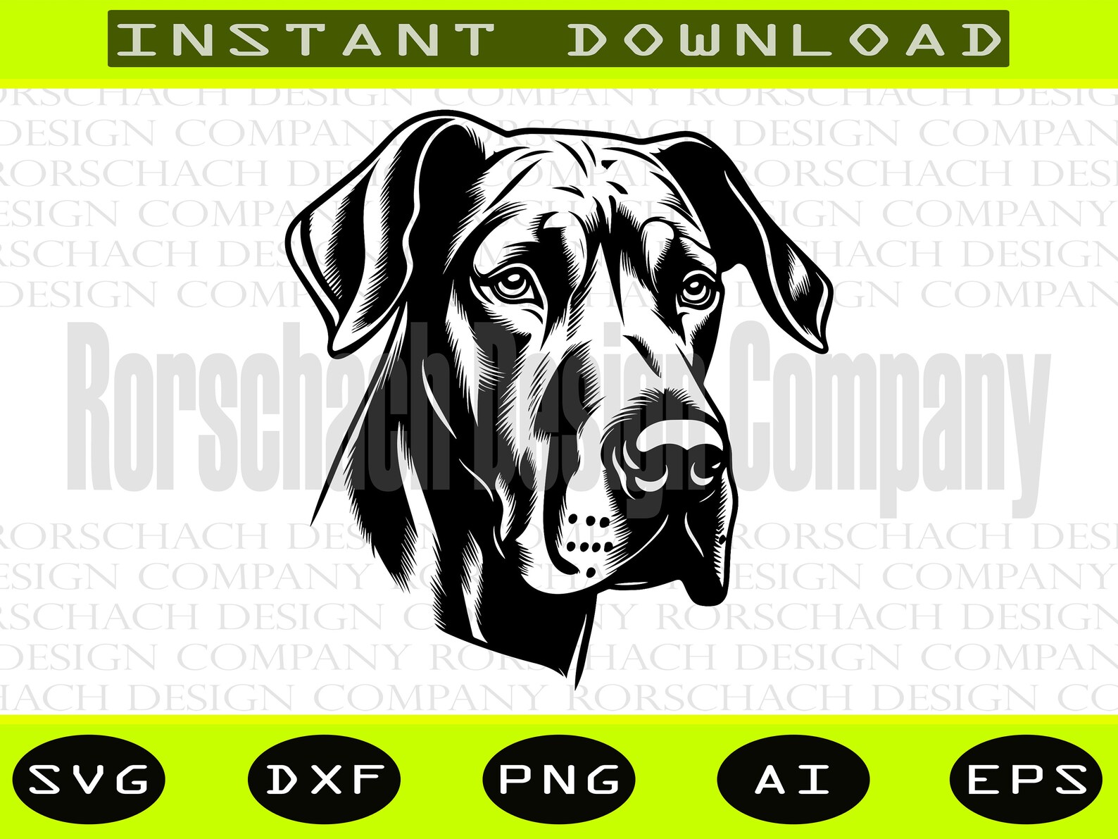 Great Dane Svg, Great Dane Clipart, Dog Svg, Big Dog Svg, Great Dane ...