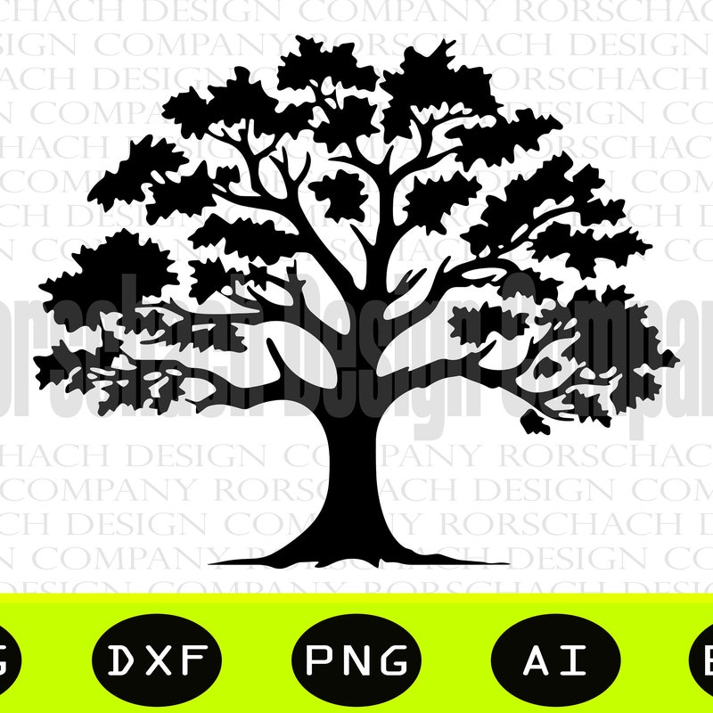 Oak Tree Svg - Etsy