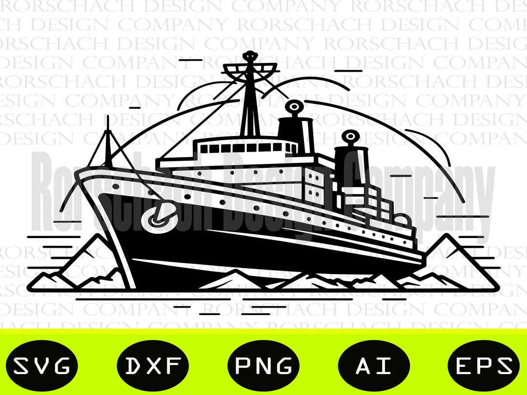 Schiff SVG Schiff Clipart Schiff SVG Titanic SVG Ozean - Etsy.de