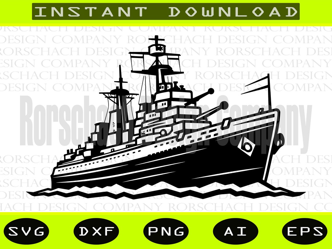 Battleship Svg Battleship Clipart Ship Svg Boat Svg - Etsy Australia