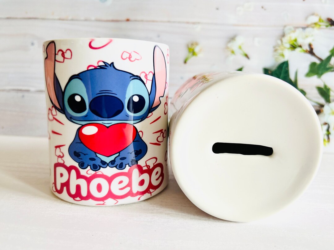 Personalised Money Box Stitch Money Box money Box for Kids Stitch Gift ...