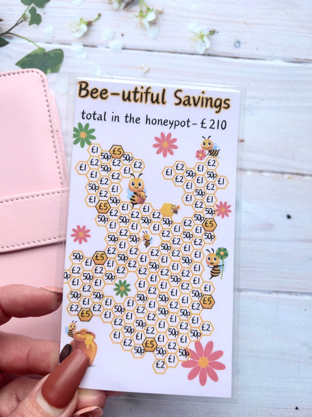 Bee Savings Challenge, Savings Tracker, Savings, Cash Stuffing, Cash ...