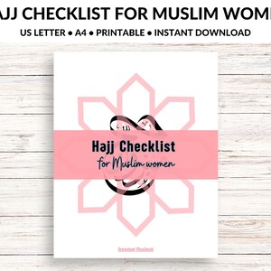 Hajj Checklist for Muslim Women | Hajj Checklist | Checklist for Hajj ...