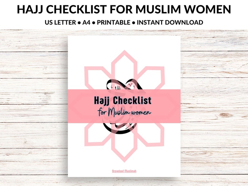 Hajj Checklist for Muslim Women | Hajj Checklist | Checklist for Hajj ...