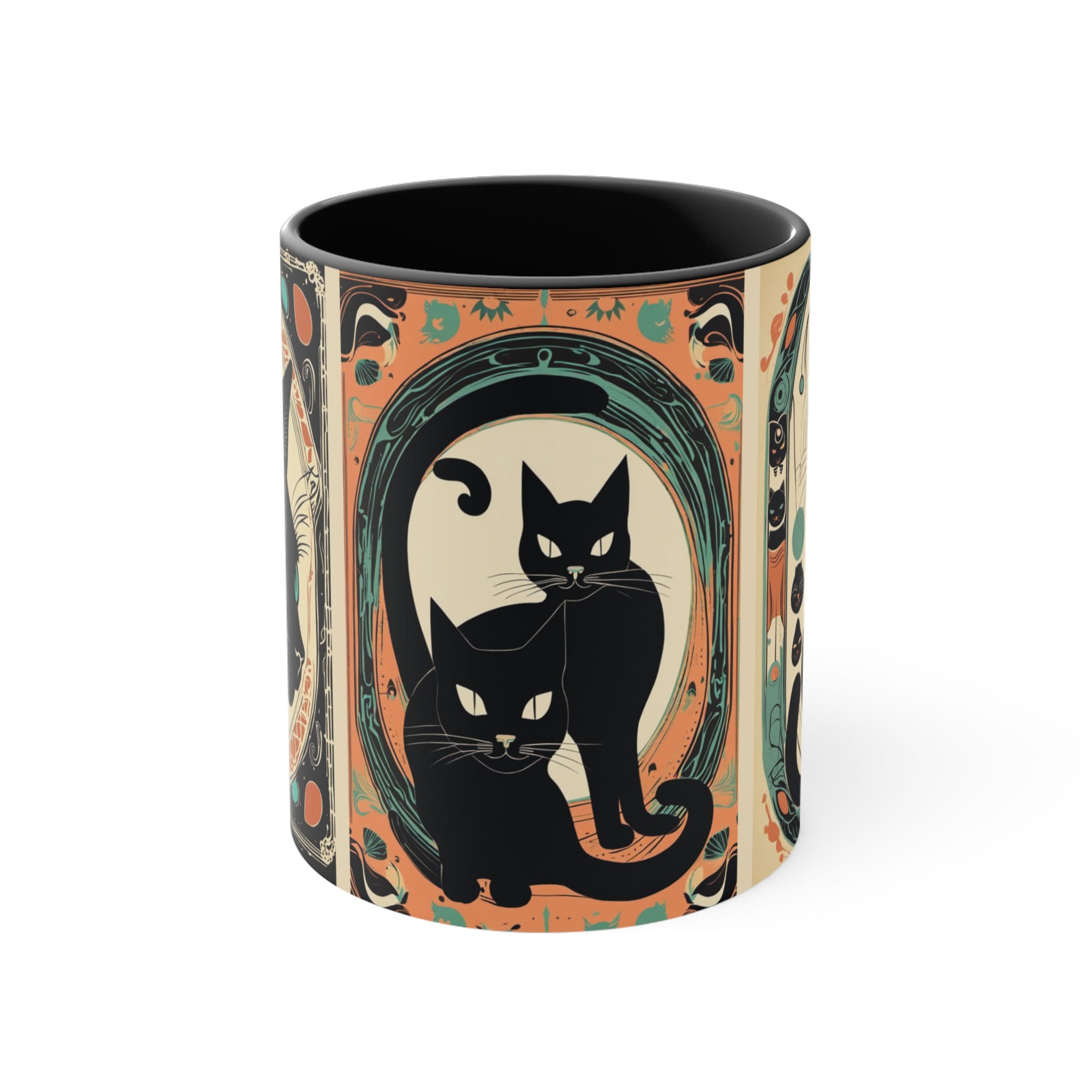 Mystic Black Cat Mug,cat Lover Gift,enchanting Mug,mystic Cat Design ...