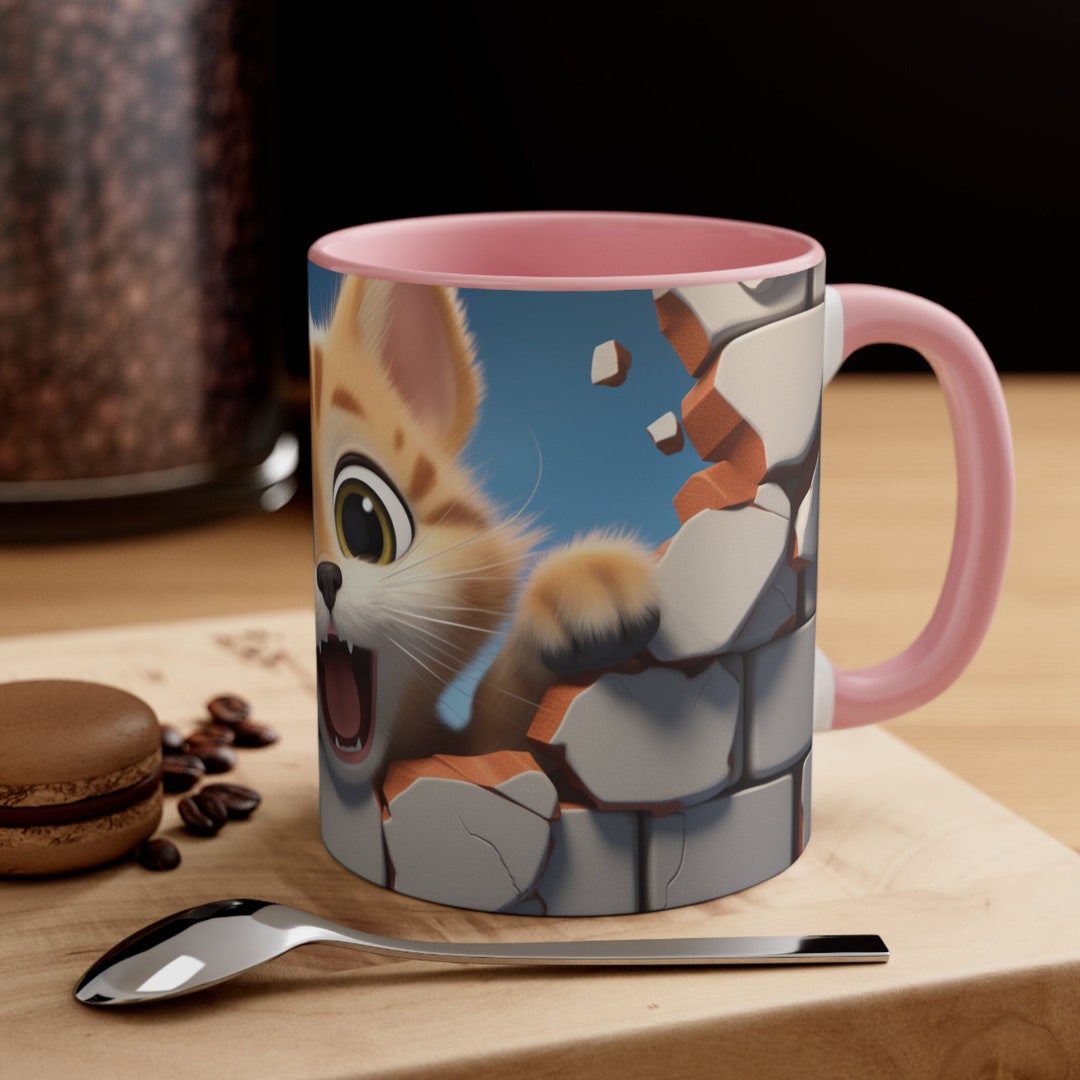 Cat Mug, Cat Lover's Mug, Cute Cat Coffee Cup, Kitty Drinkware ...
