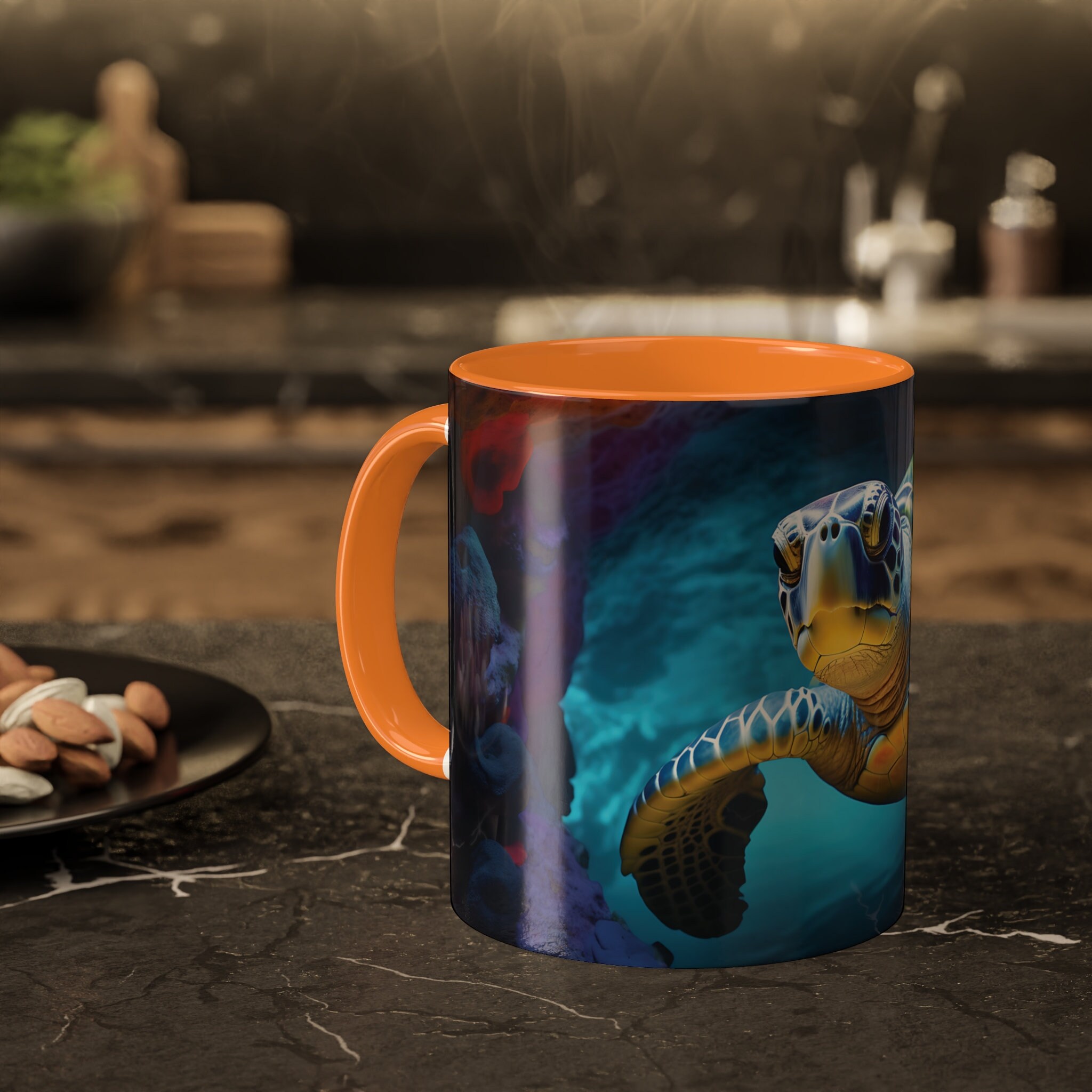 3D Turtle Mug Turtle Coffee Cup for Turtle Enthusiasts - Etsy