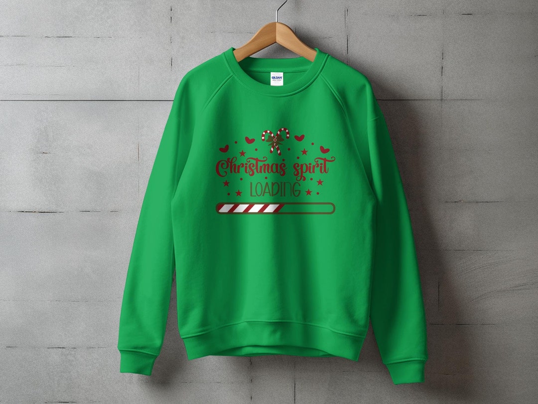 Christmas Spirit Loadıng, Ugly Christmas Sweater, Ugly Sweater , Funny ...