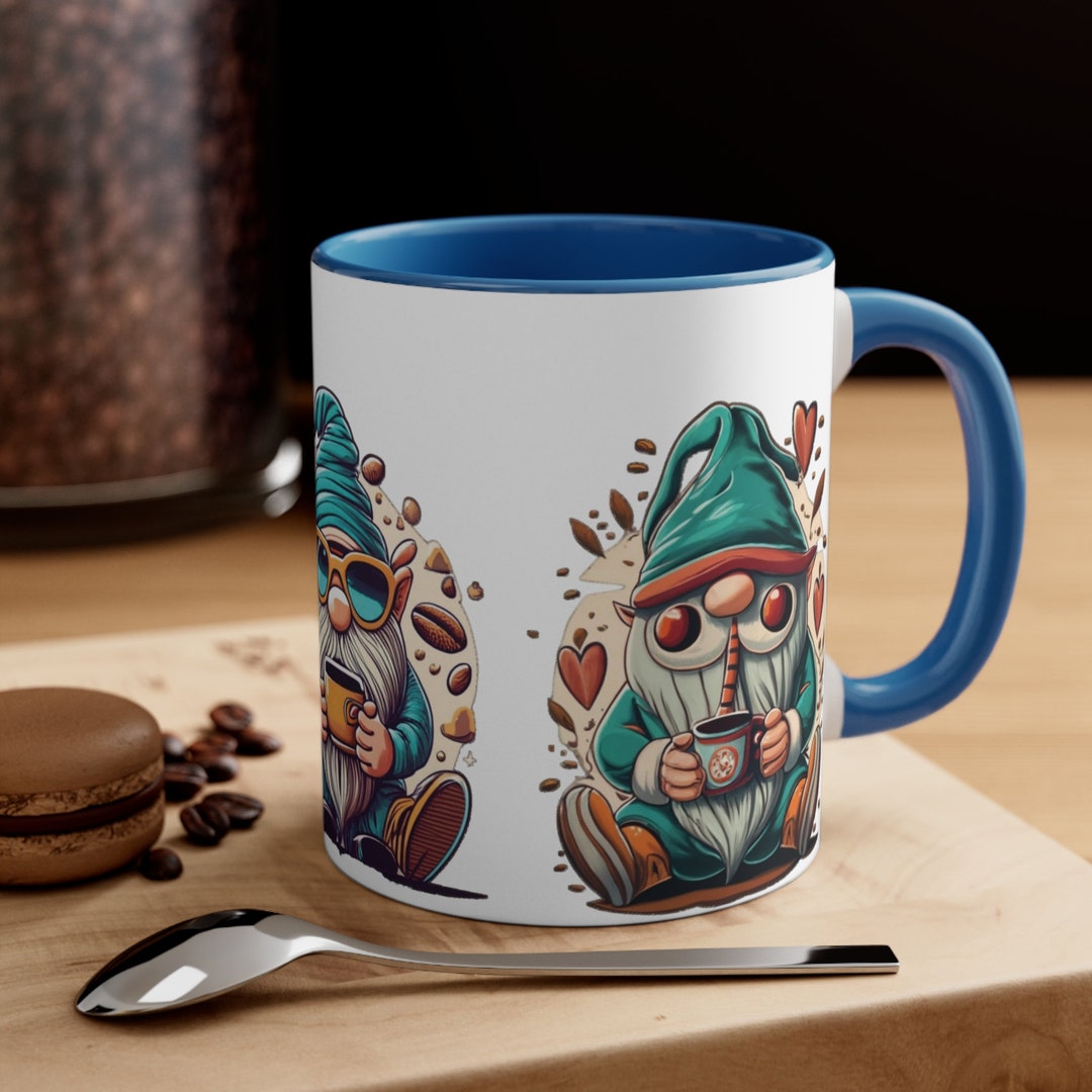 Funny Gnomes Mug, Funny Gnome Coffee Mug, Unique Gnome Art Mug, Gnome ...