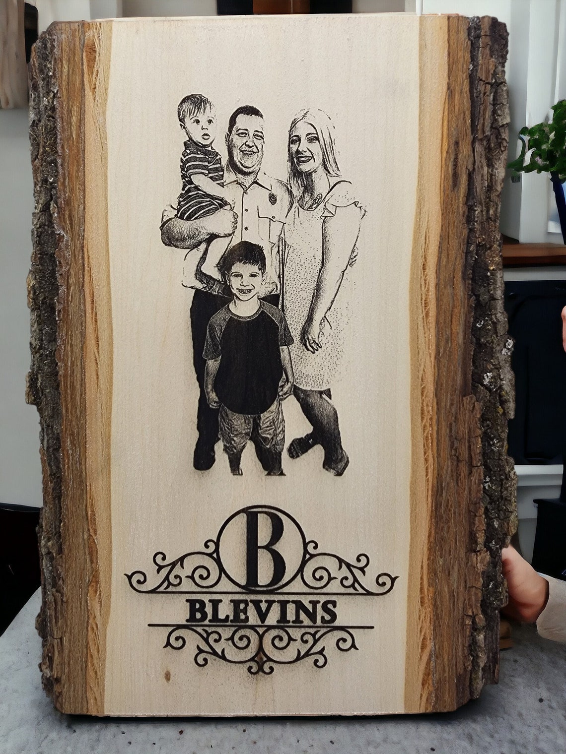Custom Laser Engraved Photo on Wood, Custom Wooden Engraved Sign ...