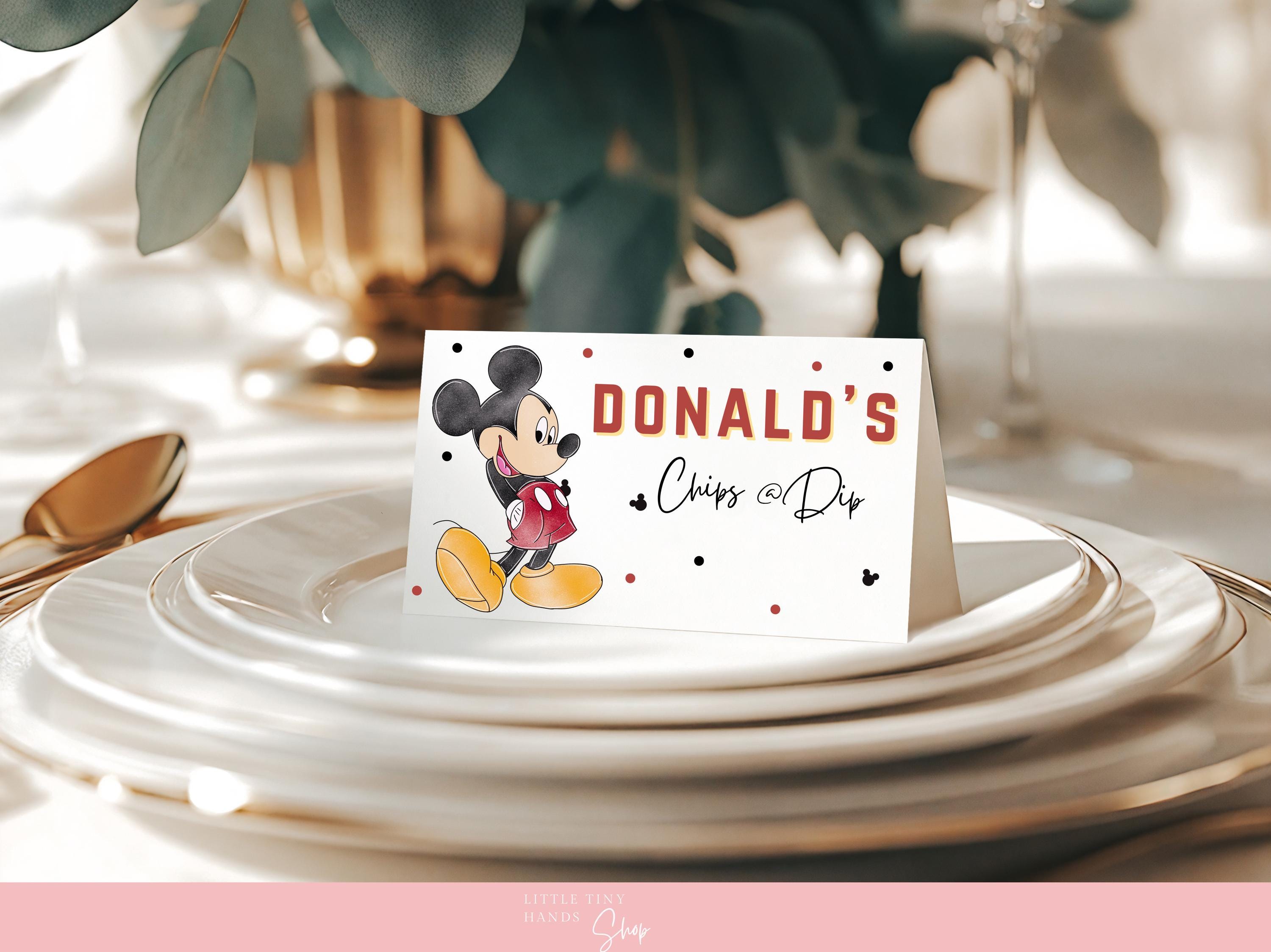 Editable Mickey Mouse Birthday Food Labels: Oh Toodles Party (digital ...