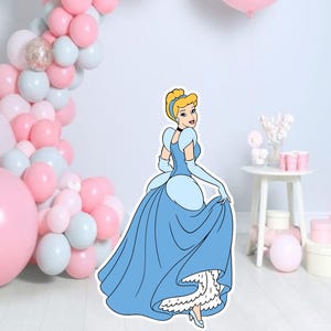Cinderella Cutout, Cute Princess Cutout Decor, Cinderella Party ...