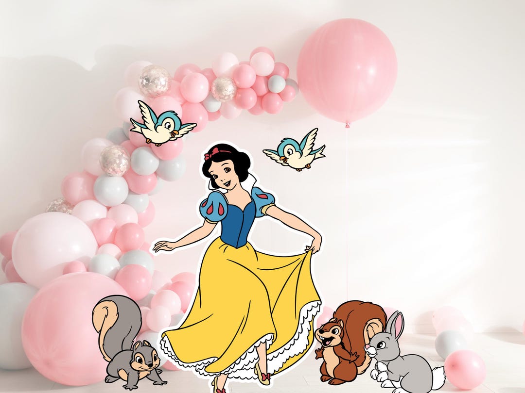 Snow White and Animals Cutout, Snow White Big Decor, Snow White Party ...
