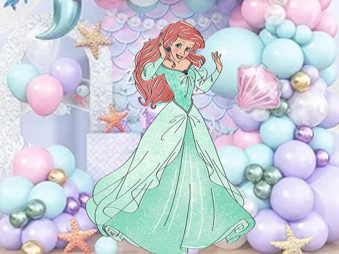 Ariel Cutout, Ariel Cutout Decor, Ariel Party Decoration Theme Baby ...