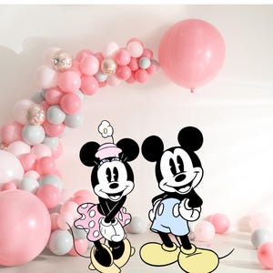 Pastel Mouse Cutout Bundle: Birthday Party Decor (digital Download) - Etsy