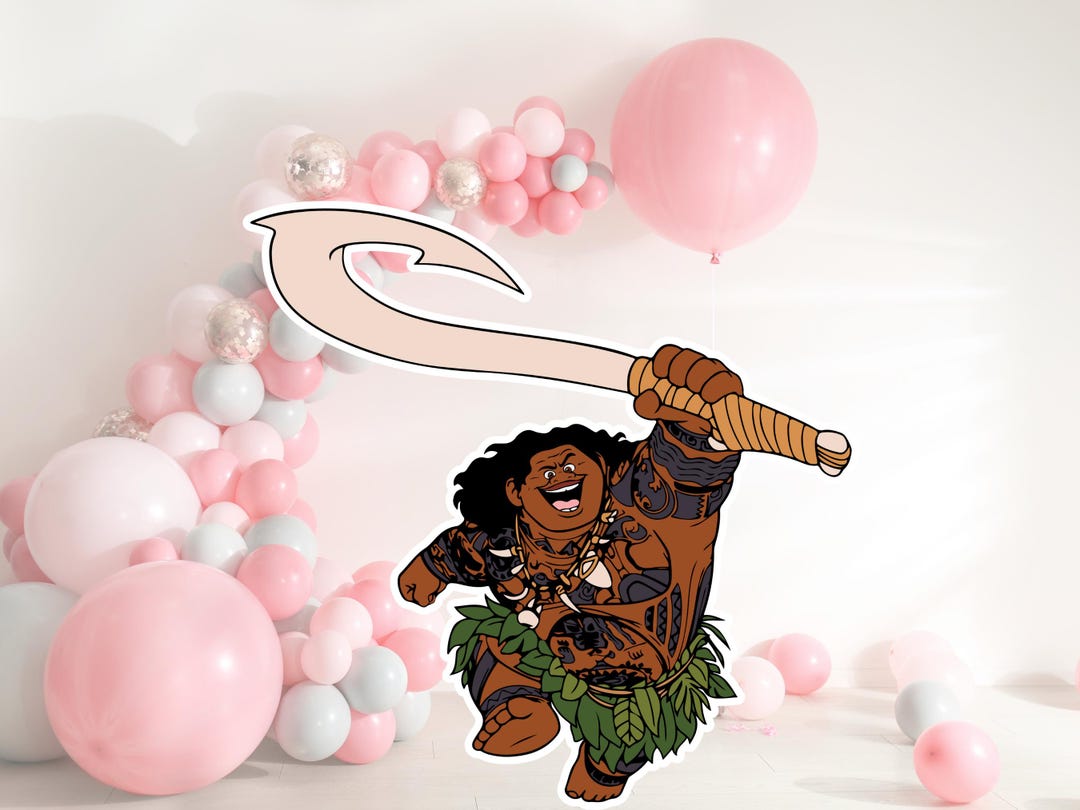 Maui Moana Cutout, Moana Cutout Decor, Maui Party Decoration Moana ...