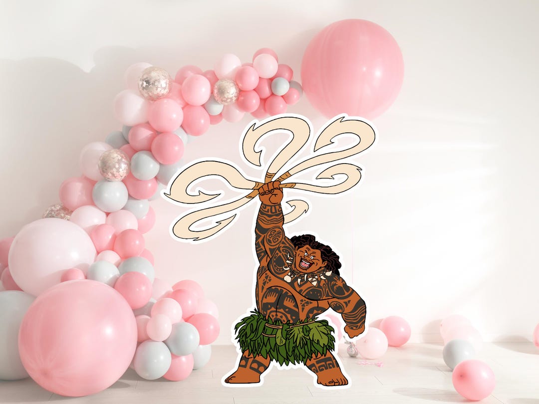 Maui Moana Cutout: Birthday Party Prop Decoration (digital Download) - Etsy
