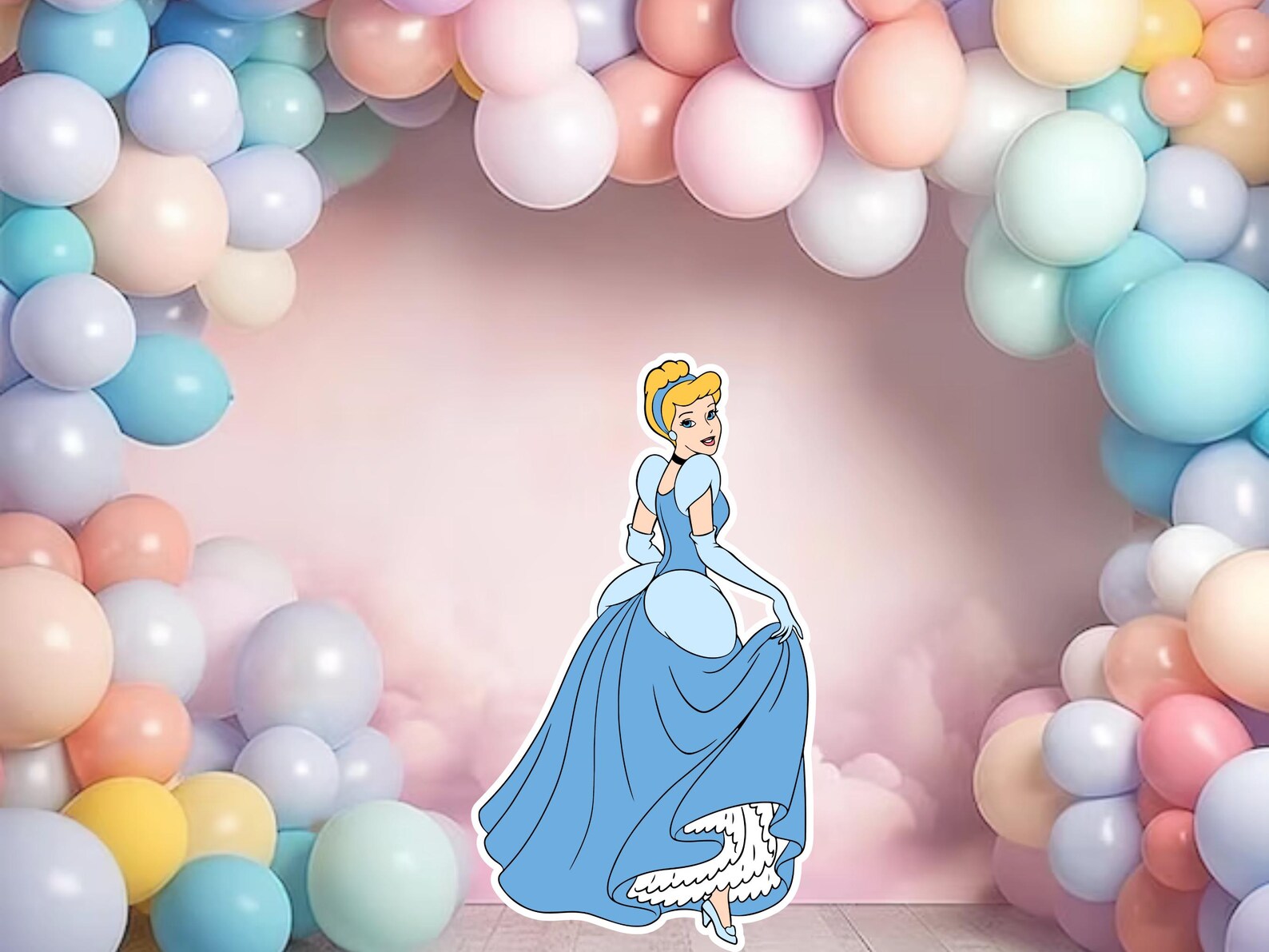 Cinderella Cutout, Cute Princess Cutout Decor, Cinderella Party ...