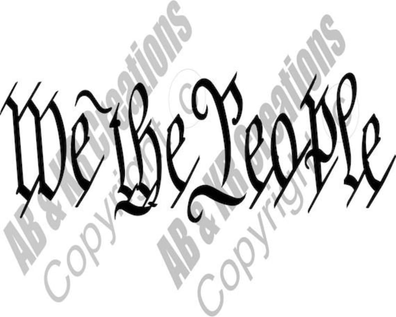 We the People Digital Download Text; SVG, PNG, JPG; Independence Day ...