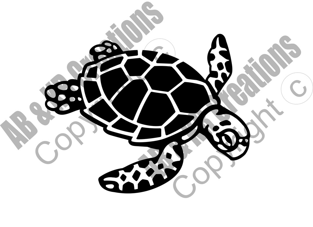 Turtle Clipart Image for Digital Download; Turtle Art JPG, PNG and SVG ...