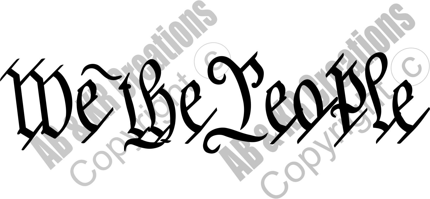 We the People Digital Download Text SVG, PNG, JPG Independence Day 4th ...