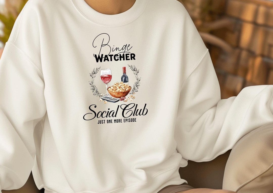 Binge Social Club Png, Sublimation ,TV Addict Clipart, Funny PNG ...