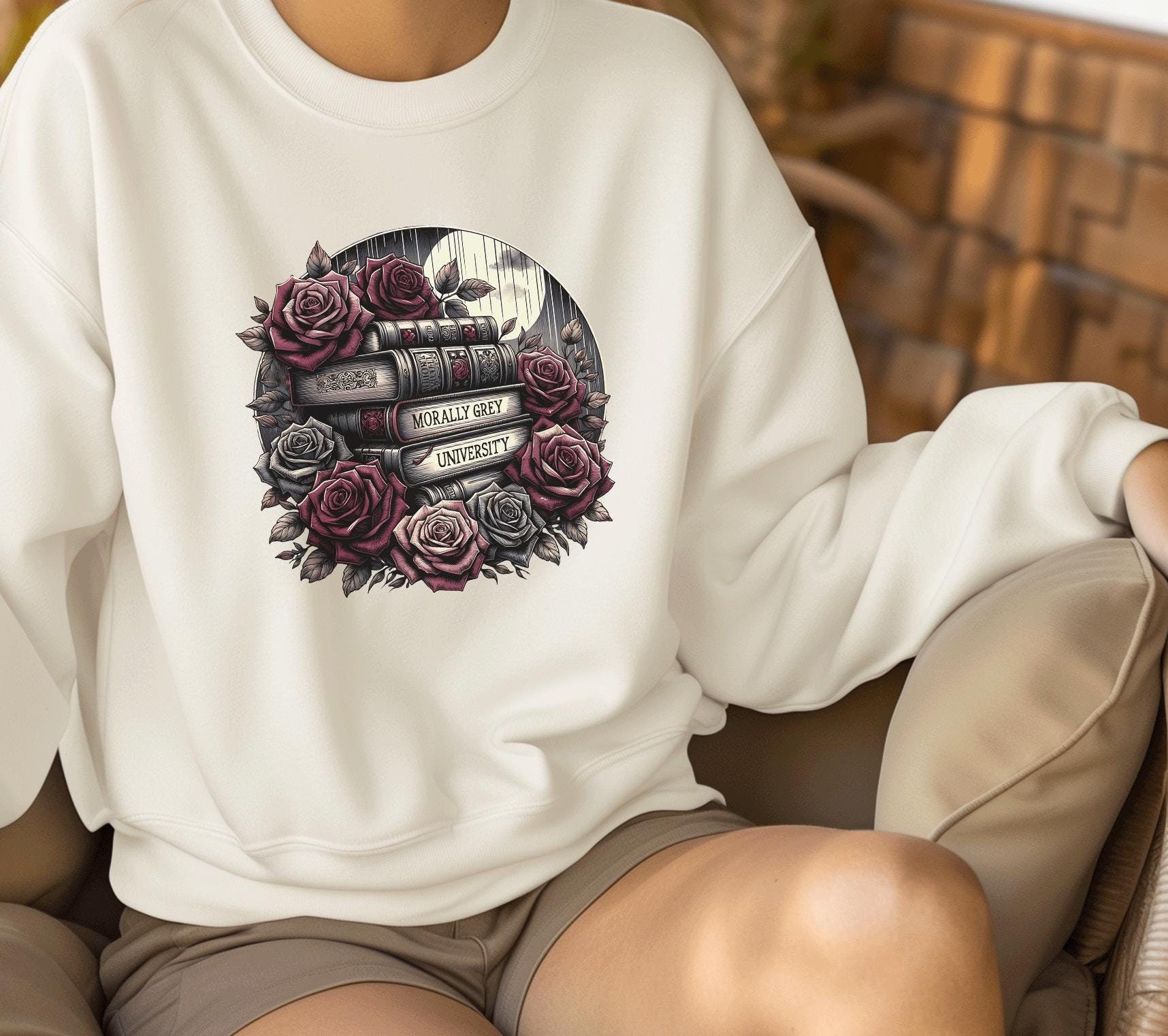 Morally Grey University, Digital Download Skull Roses Gothic Vintage ...