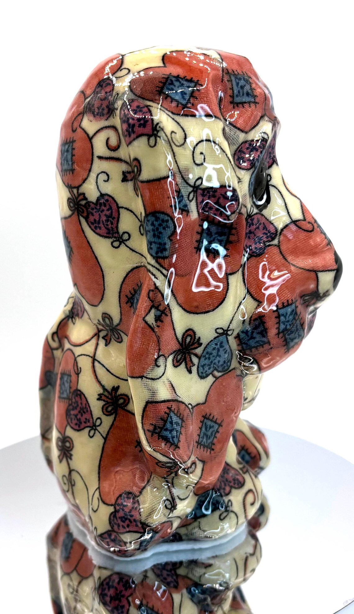 Sitting Sad Hound Dog Looks Sad Looks for a Friend or a Special Treat ...