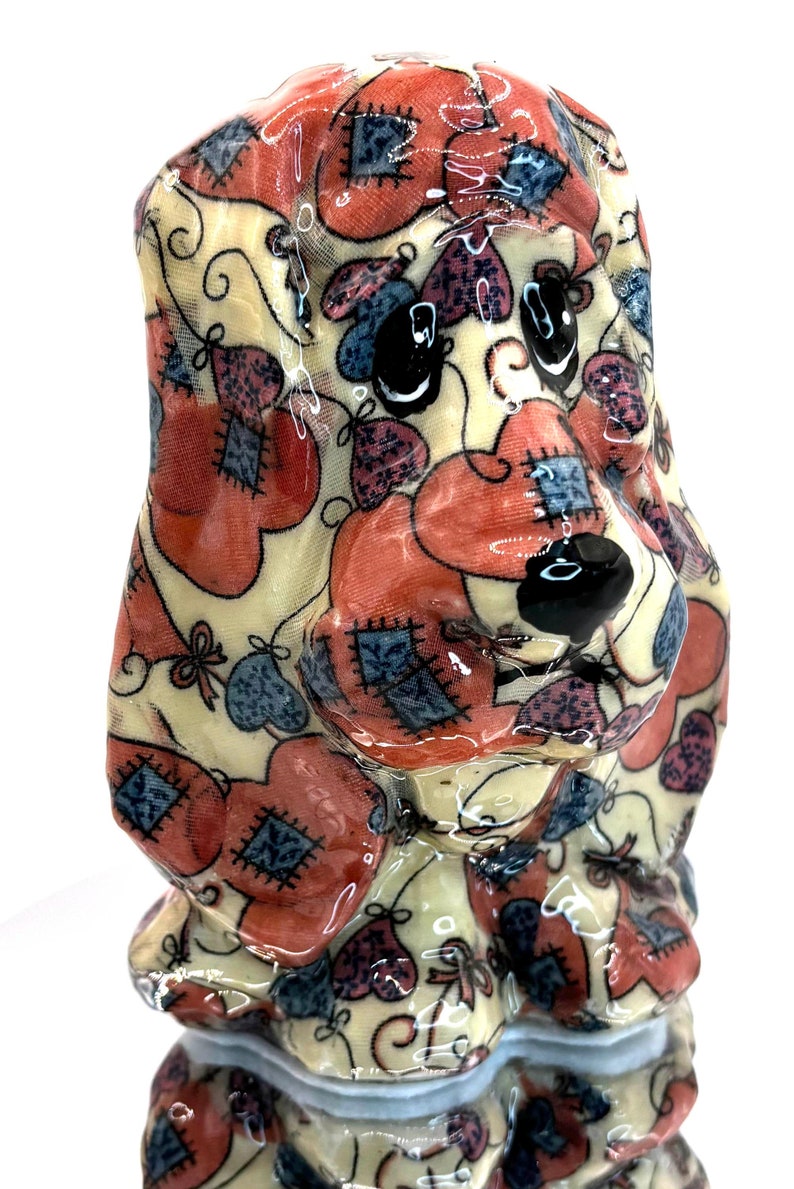 Sitting Sad Hound Dog Looks Sad Looks for a Friend or a Special Treat ...