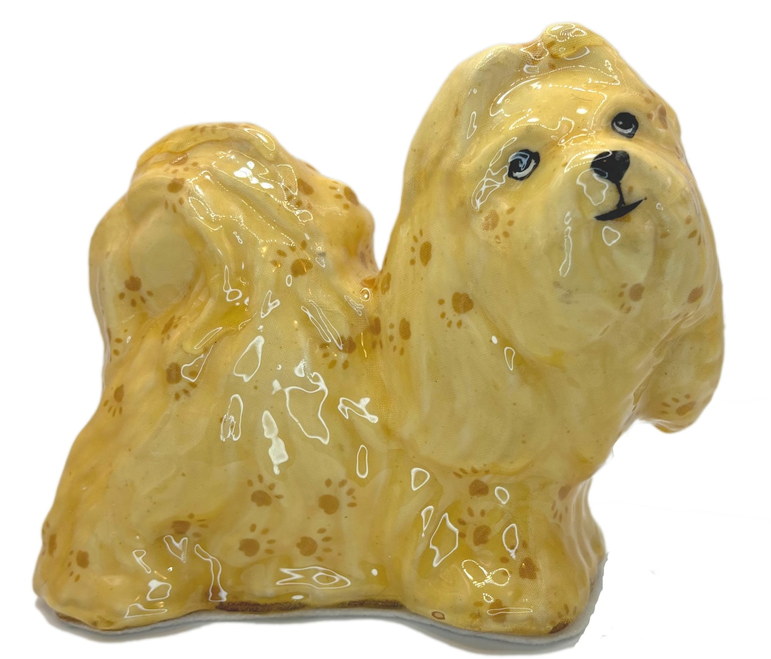 Blonde Fluffy Dog Lhasa Apso Havanese Shih Tzu Cockapoo Handmade and ...