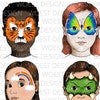 Basic Set B DIGITAL DOWNLOAD Face Paint Design Board Face Painting ...