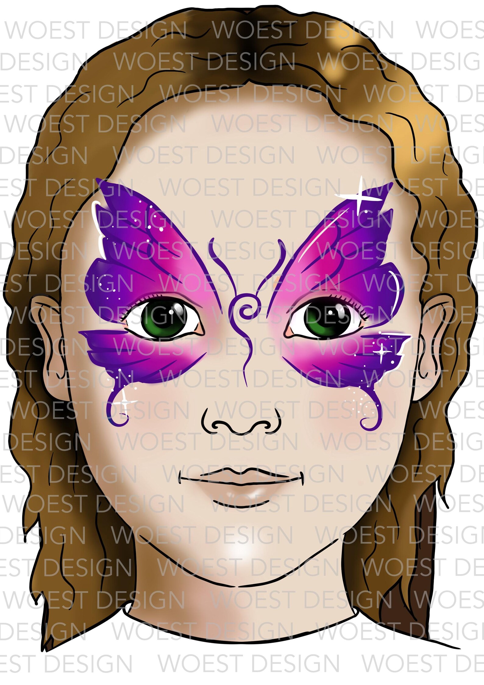 Basic Set A DIGITAL DOWNLOAD - Face Paint Design Board Face Painting ...