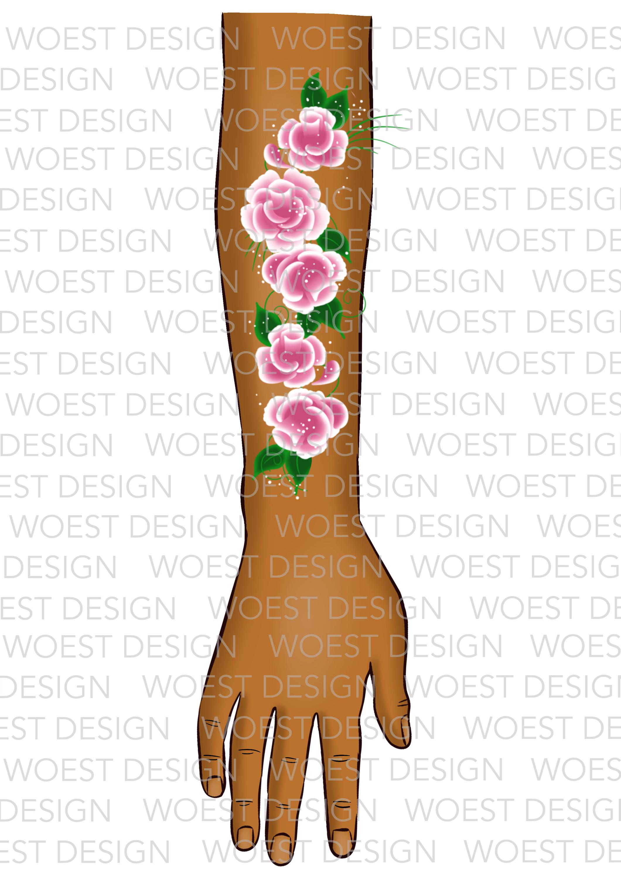 Face Paint Arm Set Illustrative Style DIGITAL DOWNLOAD - Face Paint ...