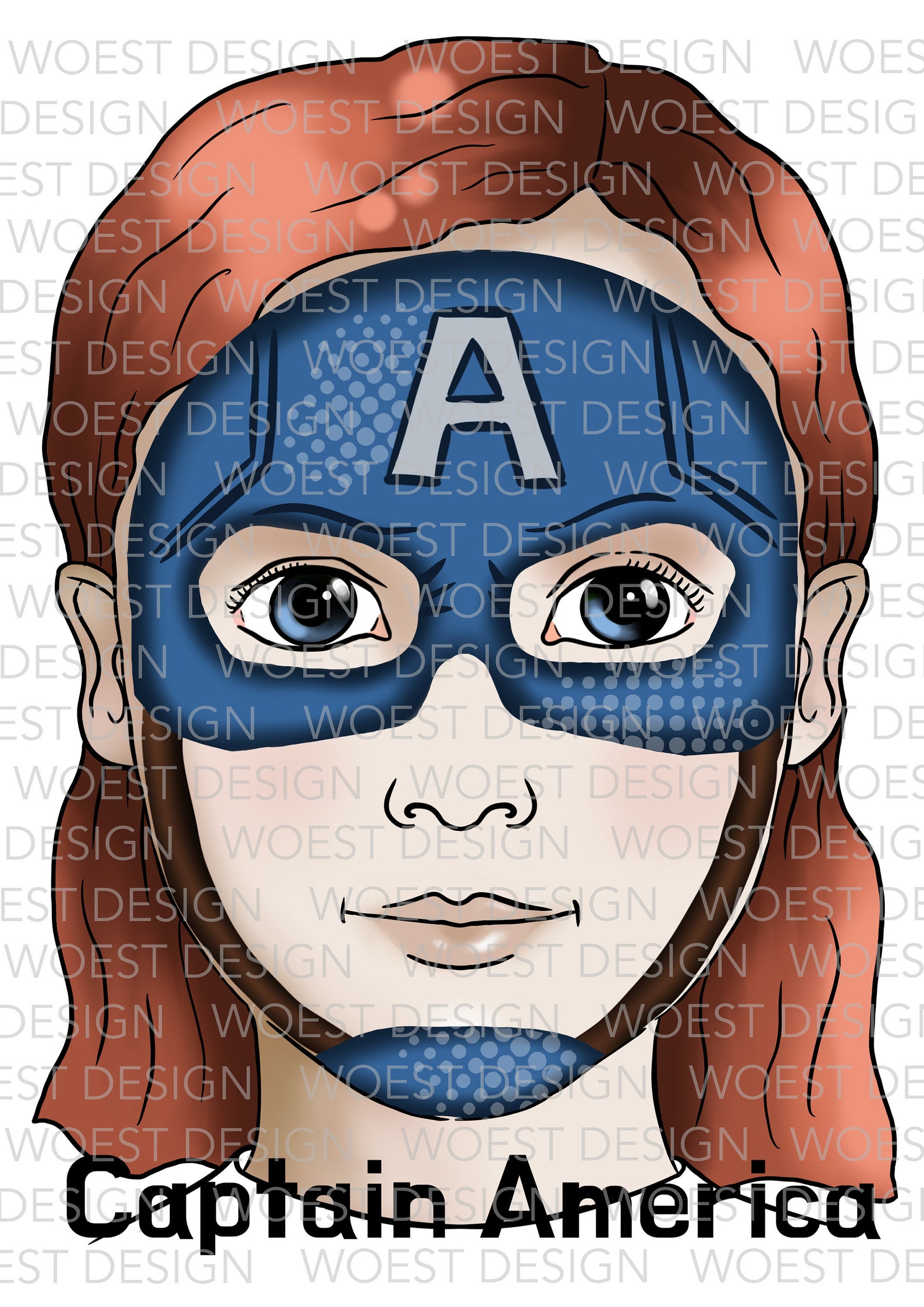 Super Hero Set DIGITAL DOWNLOAD - Face Paint Painting Design Board ...