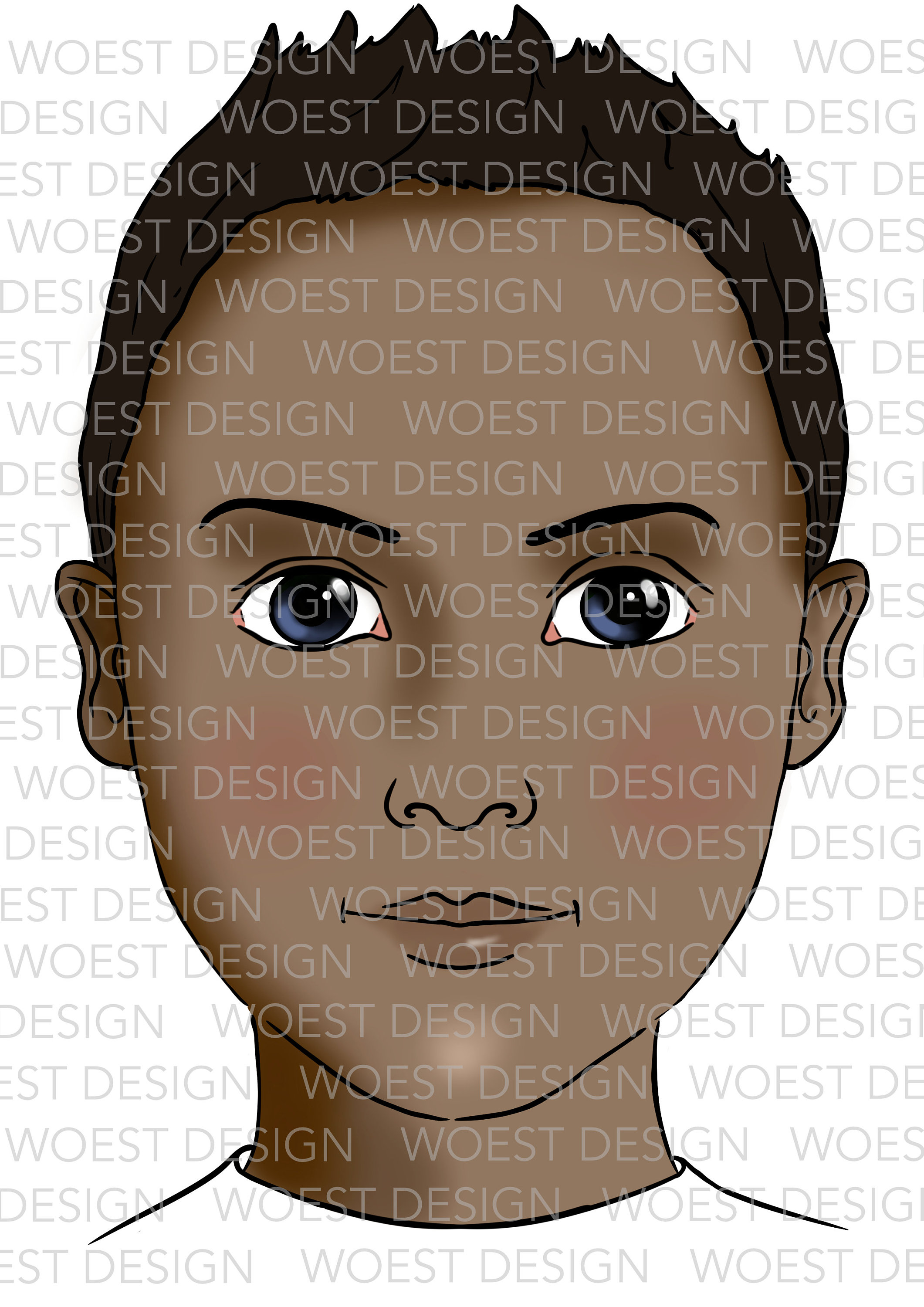 Blank Template Set B DIGITAL DOWNLOAD - Face Paint Design Board Face ...