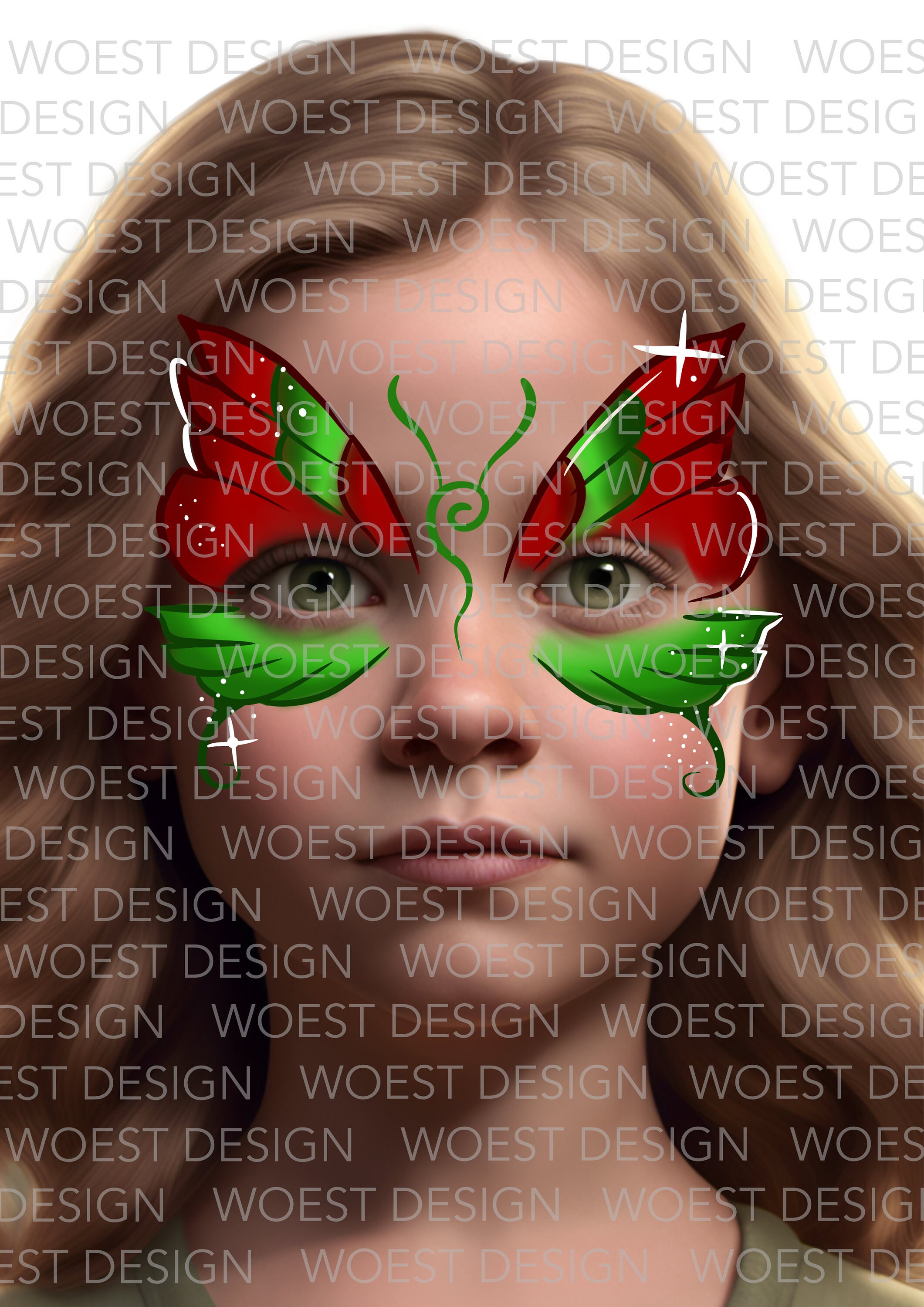 Christmas Set Realistic Style DIGITAL DOWNLOAD Face Paint Design Board ... Christmas Set Realistic Style DIGITAL DOWNLOAD Face Paint Design Board ...