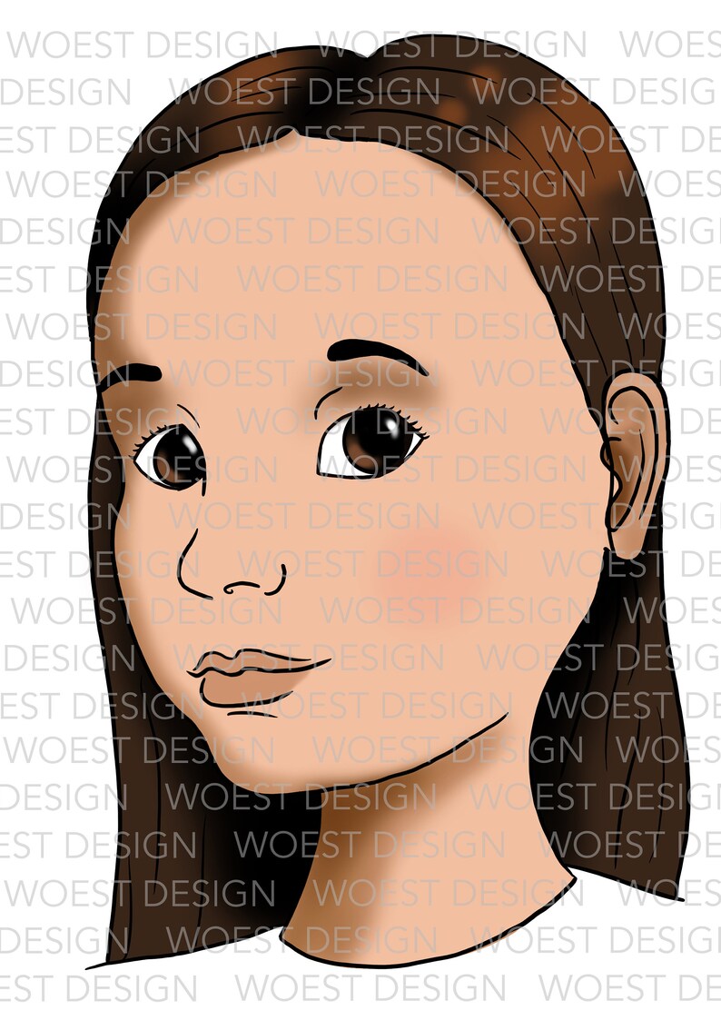 Blank Template Set A DIGITAL DOWNLOAD - Face Paint Design Board Face ...