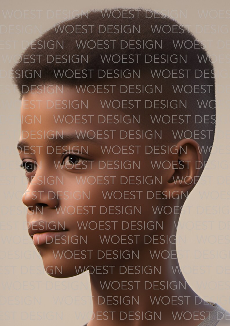 Blank Template Realistic Set 2A - DIGITAL DOWNLOAD - Face Paint Design ...