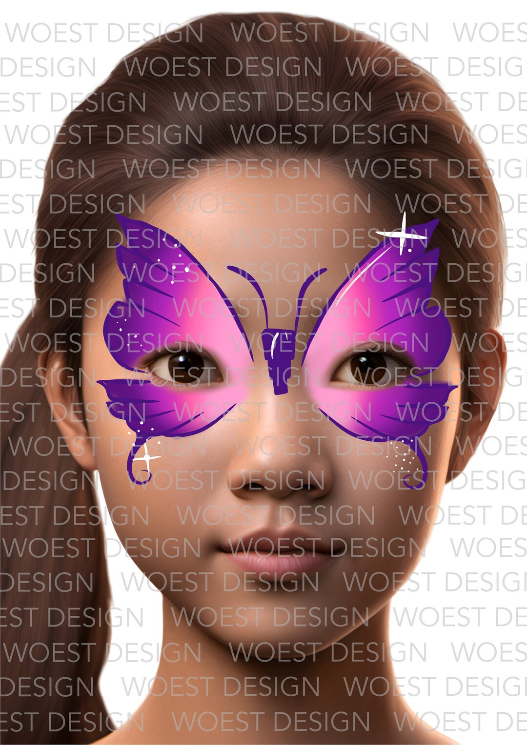 Butterfly Design Realistic Style DIGITAL DOWNLOAD - Face Paint Design ... Butterfly Design Realistic Style DIGITAL DOWNLOAD - Face Paint Design ...
