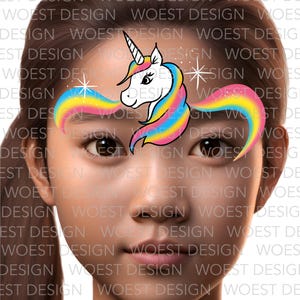 Basic Set A Realistic Style DIGITAL DOWNLOAD - Face Paint Design Board ...