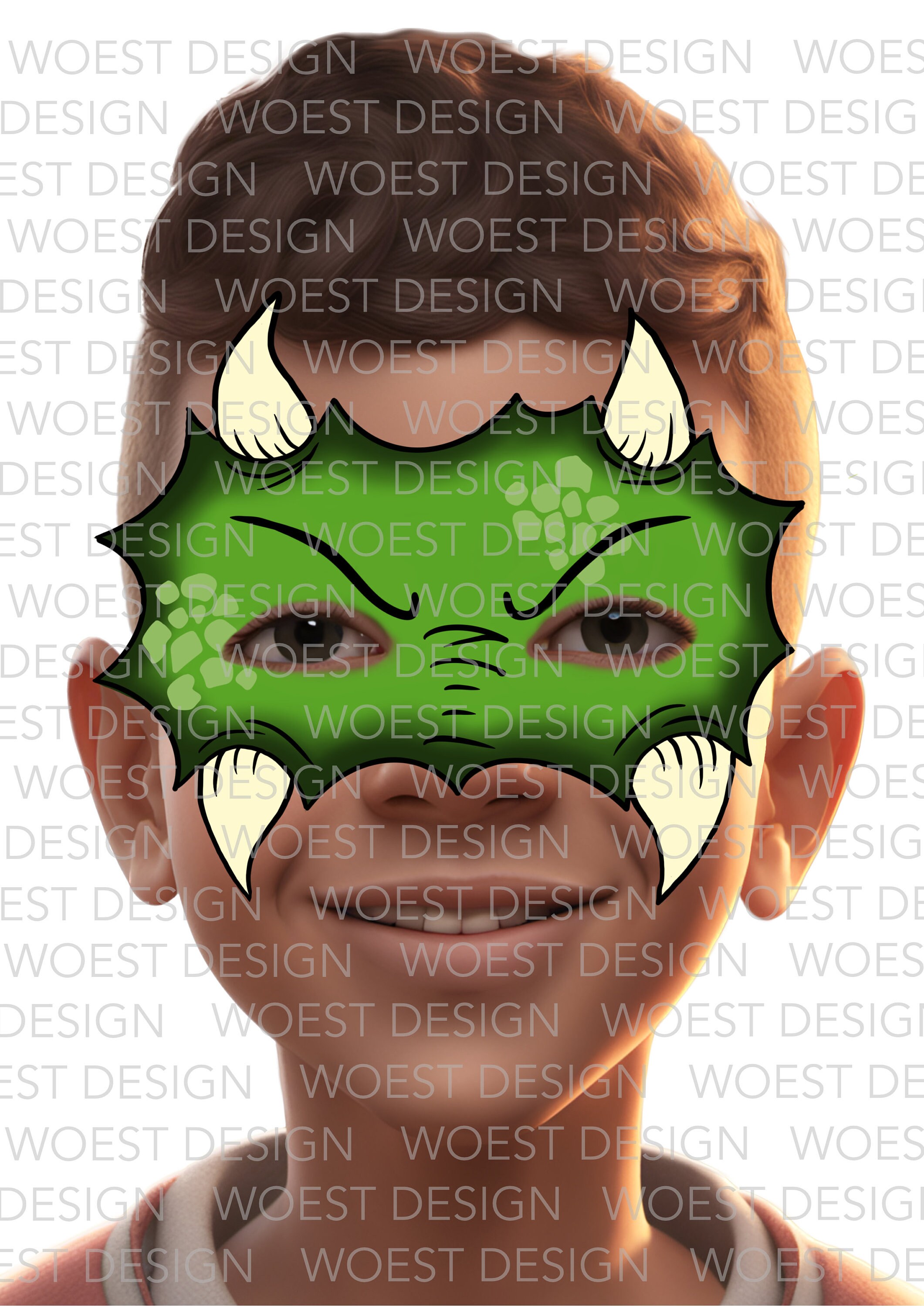 Basic Set A Realistic Style DIGITAL DOWNLOAD - Face Paint Design Board ...