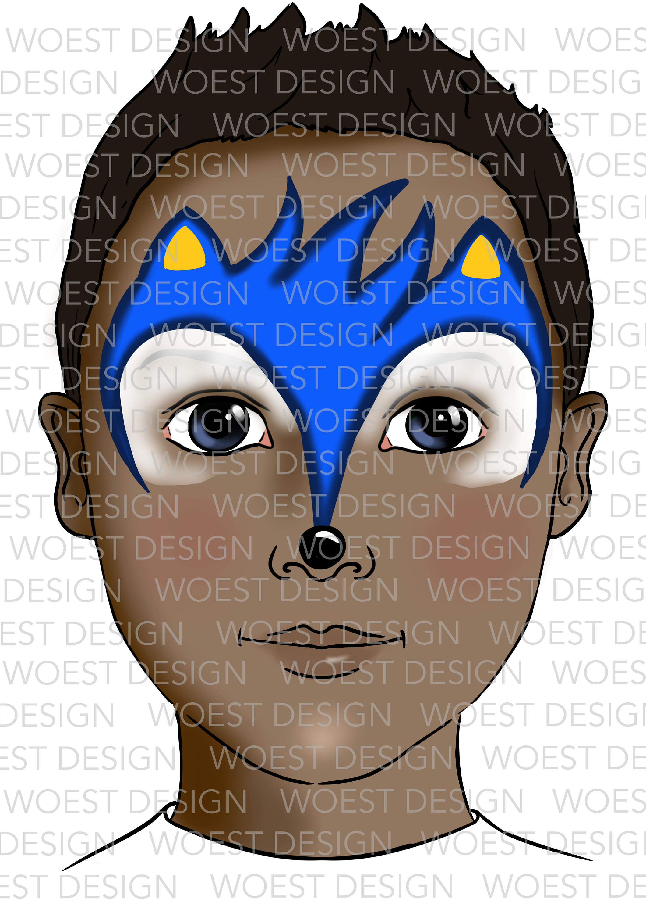 Basic Set B DIGITAL DOWNLOAD - Face Paint Design Board Face Painting ...