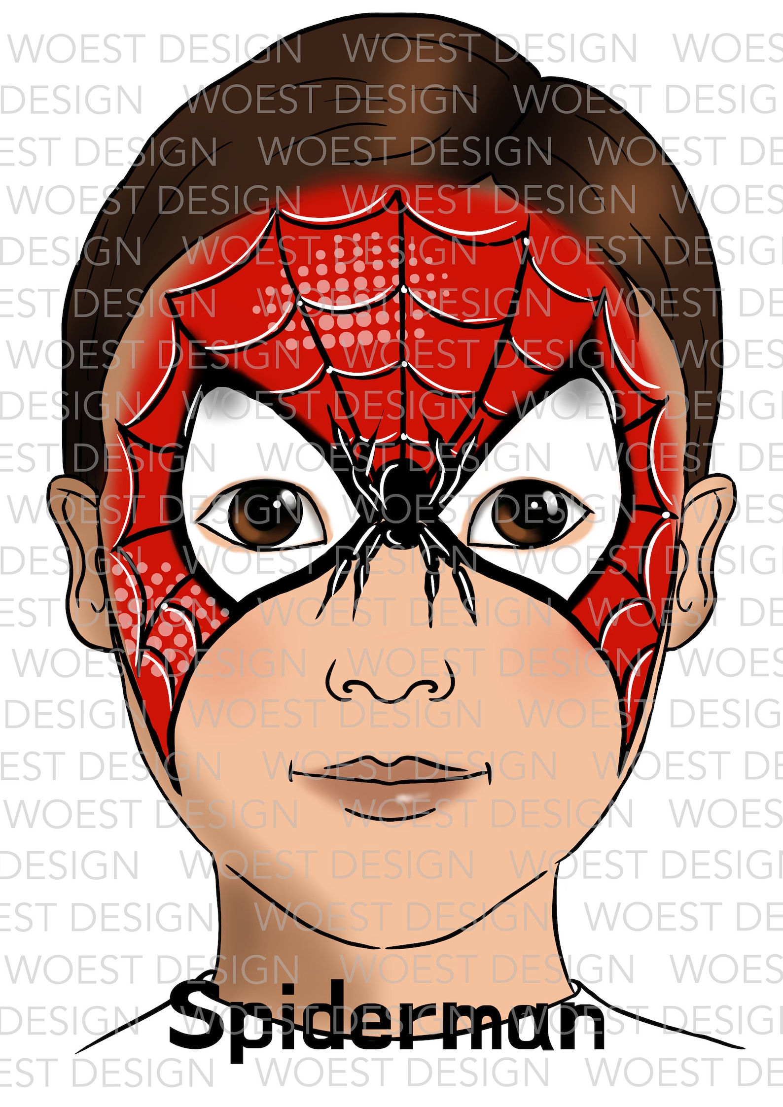 Super Hero Set DIGITAL DOWNLOAD Face Paint Painting Design Board ...