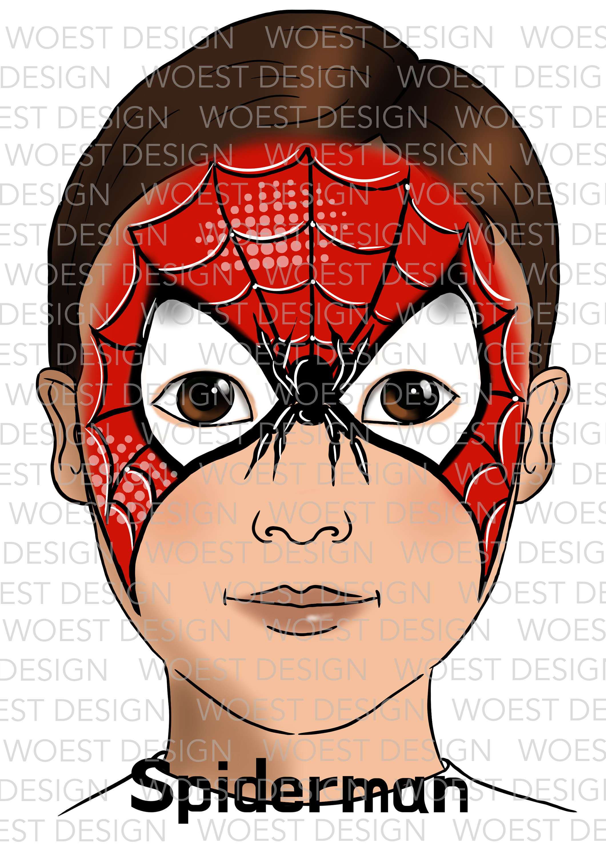 Super Hero Set DIGITAL DOWNLOAD - Face Paint Painting Design Board ...